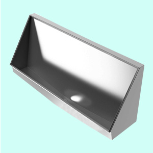 1200mm GW6 Tabernas Stainless Steel Waterless Urinal Trough